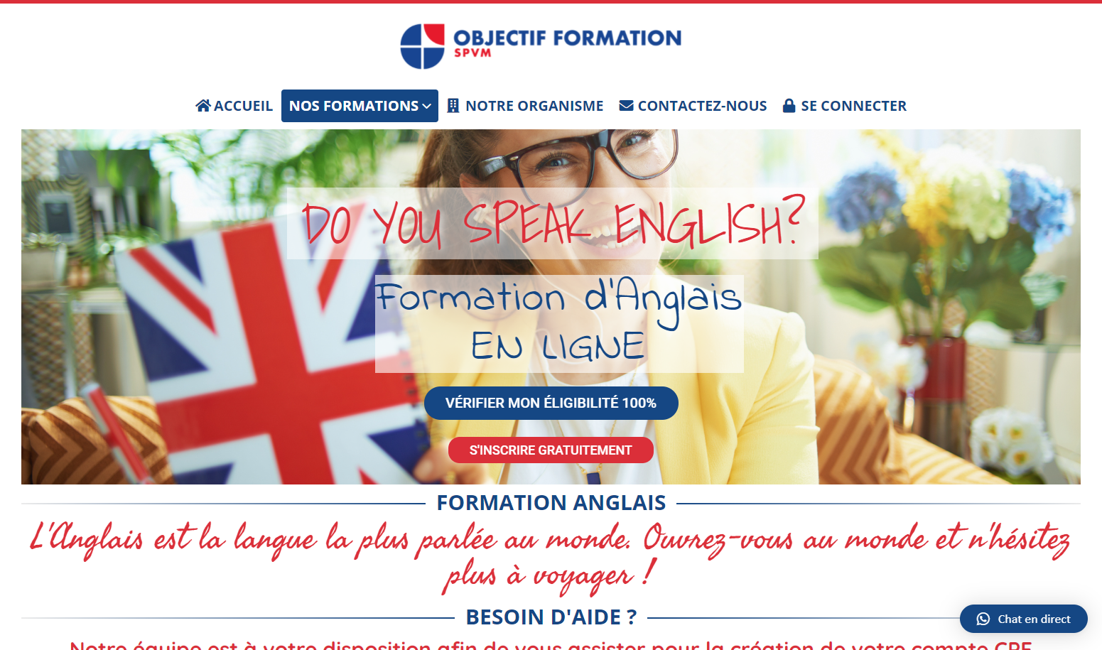 Formation Anglais | Objectif Formations